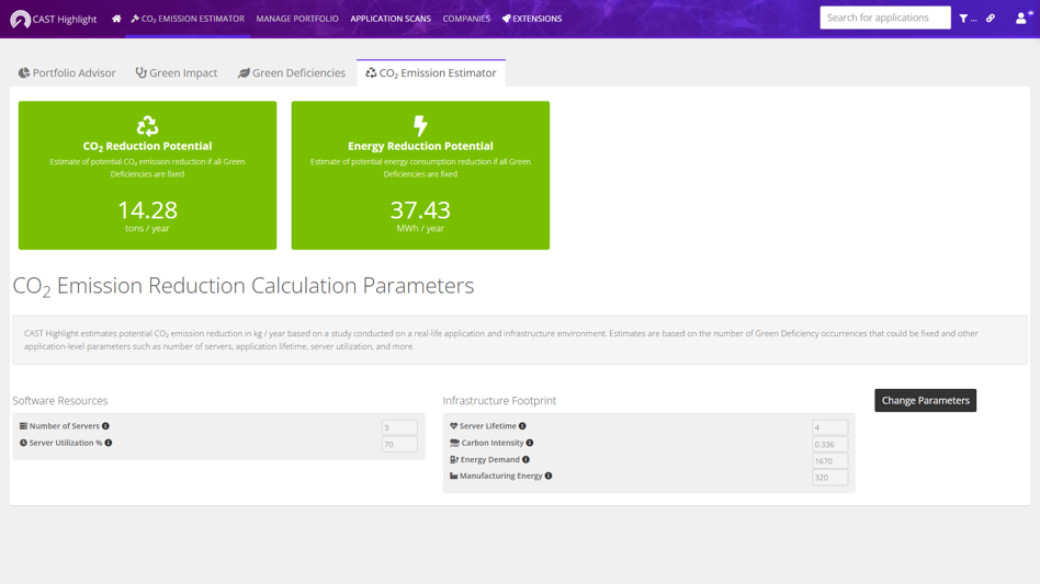 Cut CO2 with greener software