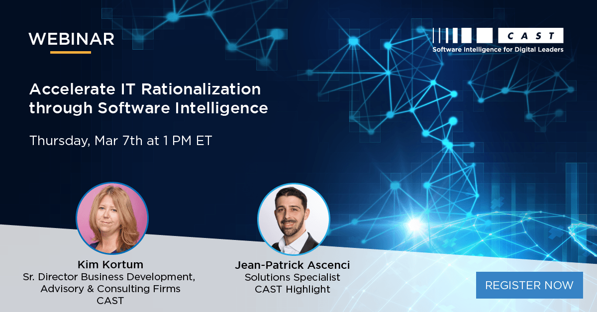 Accelerate IT Rationalization through Software Intelligence - Webinar