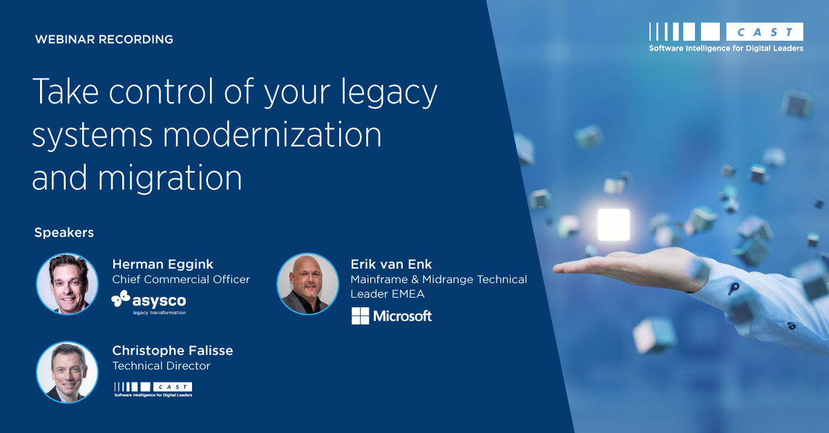 Take control of legacy systems modernization and migration - Webinar