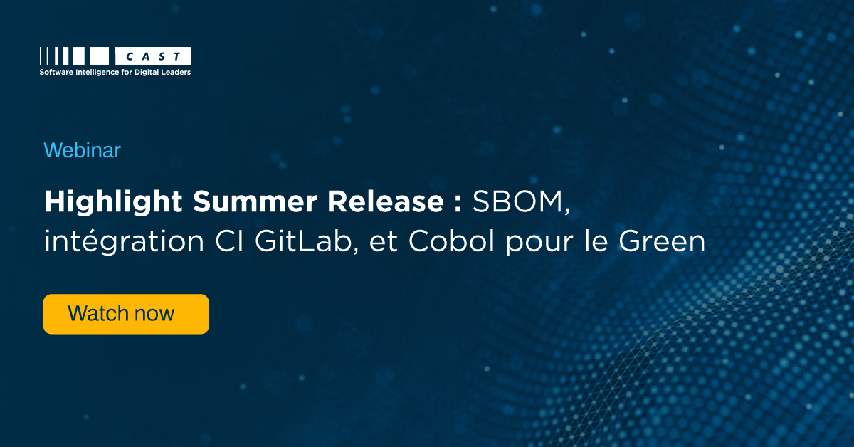 Highlight Summer Release : SBOM, intégration CI GitLab, et Cobol pour ...