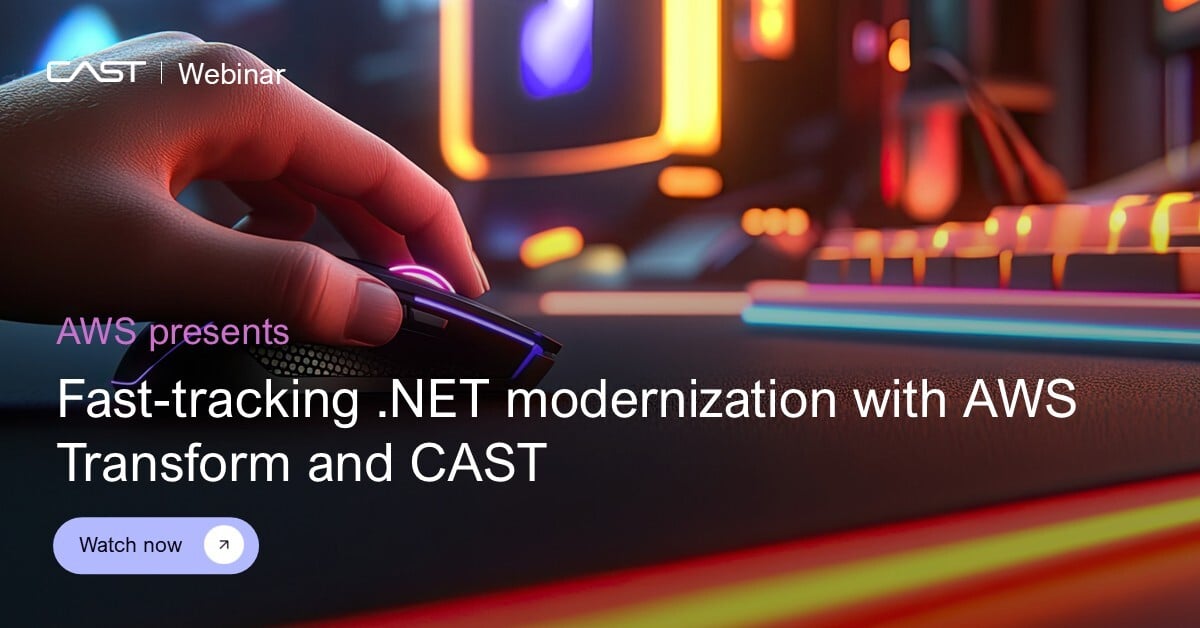 Fast-tracking .NET modernization with AWS Transform and CAST