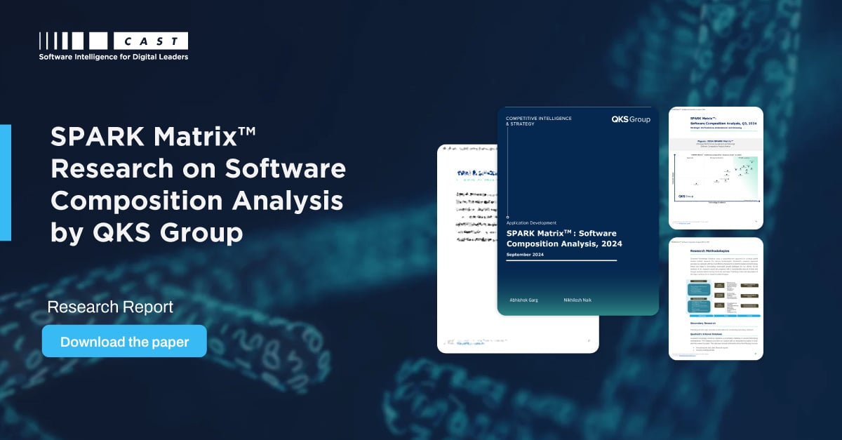 Research Report for Software Composition Analysis (SCA) by QKS Group