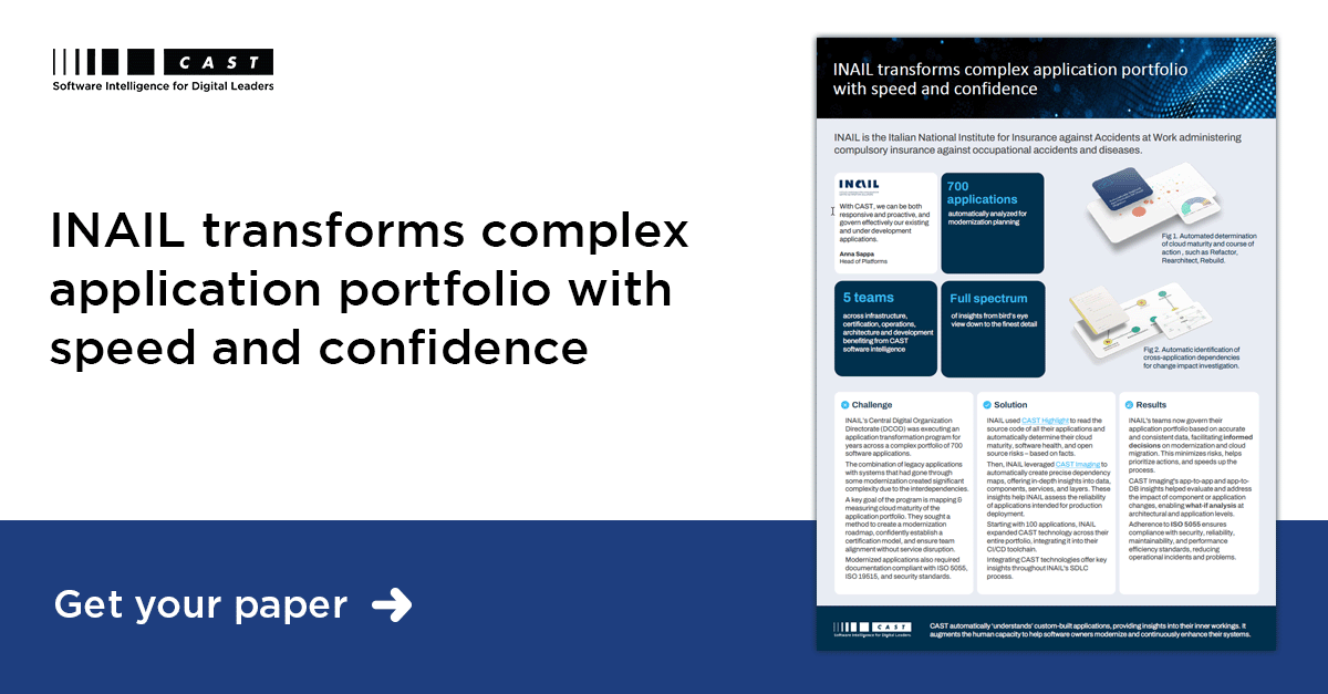 INAIL transforms complex application portfolio with speed and ...
